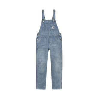Carhartt Work in Progress Femme, Combinaisons et Ensembles, Bleu, Taille: 42 FR Salopette en denim &agrave; bretelles