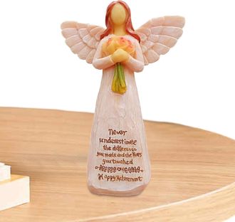 Generic Happy Retirement Angel - 14cm buntes dekoratives Sammlerstück | Nachdenkliche Souvenir-Figur zum Aufstellen des Feiertischs, Heimstudio -Display, Rent