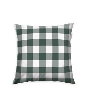 Tom Tailor Flanell-Kissenhülle, 40x40 cm, 100% Baumwolle/ Flanell, Mit Wendemotiv und farbigem Markenreißverschluss, CLASSIC CHECK Grün, Braun (Forest & Rusty Re