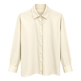 Mars&eacute;m Marsem - Chemise en Nylon - Femme - Blouses et Chemises - Beige - Taille: 40 FR