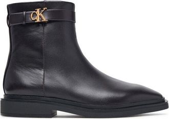 Calvin Klein Stiefeletten Square Ankle Boot Lth Mg Hdw HW0HW03186 Dunkelbraun