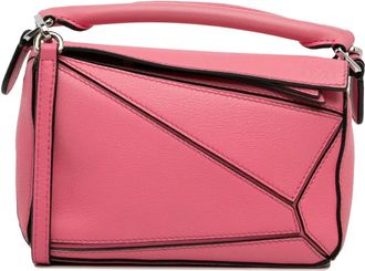 Loewe Hobo Bags - Mini Calfskin Puzzle Satchel - Gr. unisize - in Gold - f&uuml;r Damen