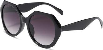 Generic Lunettes De Soleil Polarisées Dextérieur For Hommes Et Femmes À Polygone Irrégulier For Fêtes, Vacances, Photographie Et Sport(Black)
