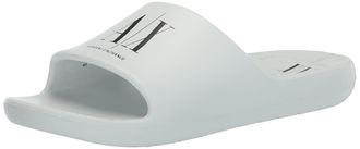 A|X Armani Exchange A | X Herren Icon Slide Sandale, Op.white+black, 46 EU