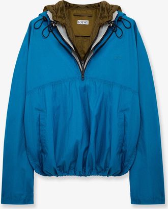 Loewe Anorak technical fabric windbreaker with embroidered Anagram logo - LOEWE - gender_Man