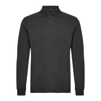 HUGO BOSS Polo Manches Longues Interlock Pe - Homme - Tops - Noir - Taille: S
