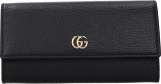 Gucci Femmes Portefeuille Cuir Noir