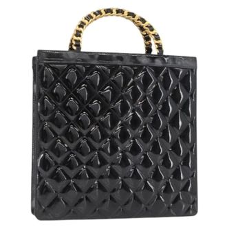 Chanel Sac &agrave; main en cuir Pre-owned - Femme - Pre-owned - Noir - Taille: ONE Size