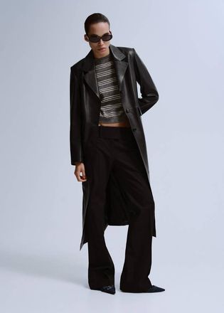 Mango Pull-over en maille &agrave; rayures gris chin&eacute; moyen - Femme - XS - MANGO