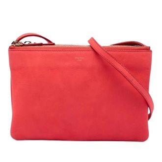 Celine Pre-owned The Trio Crossbody Bag - Femme - Pre-owned - Rouge - Taille: ONE Size