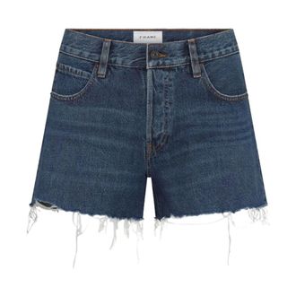 Frame Denim The Long Hang Short - - Shorts - Damen - Blau - W25