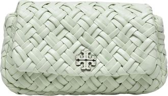 Tory Burch Femme, Sacs, Vert, Taille: ONE Size Britten Woven Convertible