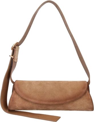 Jil Sander Shoulder Bag In Suede Cannolo