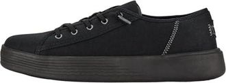 HeyDude Cody Canvas - Chaussures pour Hommes - Baskets avec Semelles Confortables - Style Mocassin, Black/Black, 48