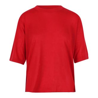 Loulou Studio Femme, Pulls, Rouge, Taille: 42 FR Cashmere T-shirt