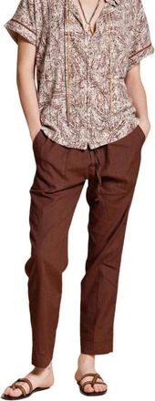 Mason's Femme, Pantalons, Brun, Taille: 42 FR Pantalon Jogger City Chino
