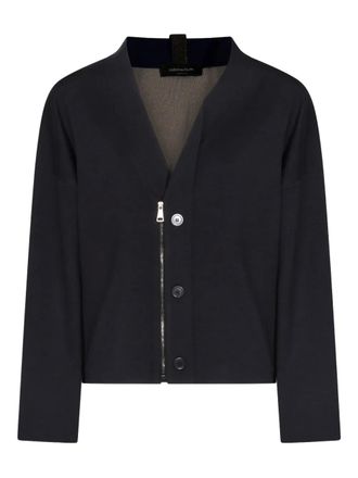 Fabiana Filippi zip-up buttoned cardigan - Schwarz