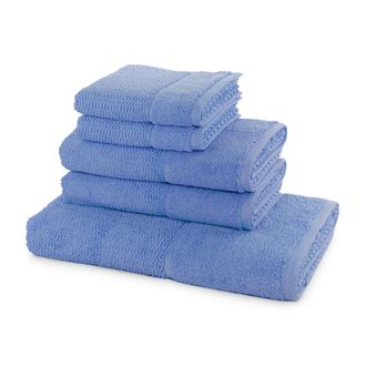 FROTTANA Handtuchset Pearl 5- TLG Handt&uuml;cher -, 100% Baumwolle, Cornflower