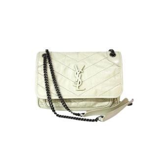 Saint Laurent Sac bandouli&egrave;re Niki Flap Pre-owned - Femme - Pre-owned - Blanc - Taille: ONE Size