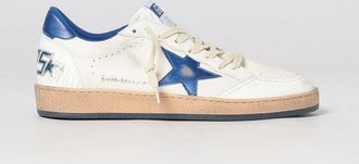Golden Goose Ball Star Distressed-Leder-Sneaker von mit kontrastierendem Logo
