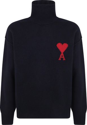 Ami Sweater Funnel Neck Quota Ami De Coeur