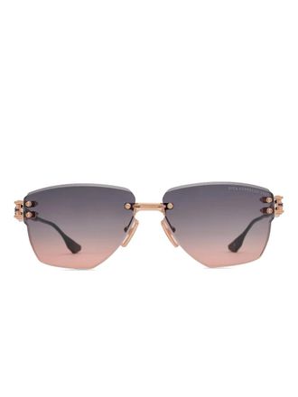 Dita Eyewear gradient geometric-frame sunglasses - Gold