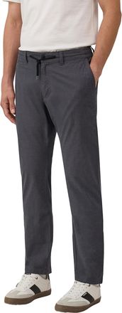 s.Oliver Phoenix: Gemusterte Chino aus Baumwollstretch mit Elastikbund