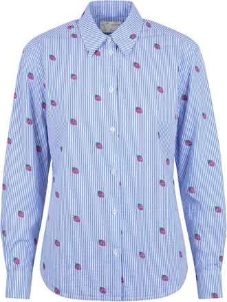 MC2 Saint Barth Femme, Blouses et Chemises, Bleu, Taille: 40 FR Meredith Shirt