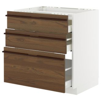 IKEA METOD / MAXIMERA Unterschr.f Kochf/3 Fronten/3Sch