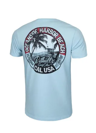 Pitbull Herren T-Shirt Klassischer Regularer Schnitt Pit Bull West Coas M&auml;nner Baumwolle Tshir Oceanside Gro&szlig;er Urlaubsaufdruck Ideal f&uuml;r den Sommer 3XL