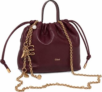Chlo&eacute; Icons Shoulder Bag - Burgundy
