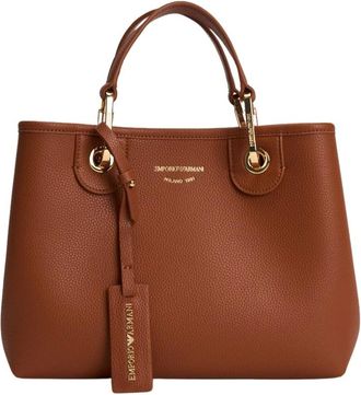 Emporio Armani Femme, Sacs, Brun, Taille: ONE Size MyEA Top-handle Tote