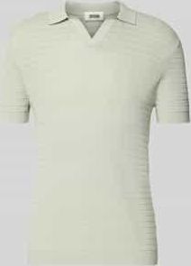 Drykorn Slim Fit Strick-Poloshirt mit Strukturmuster Modell BRAIAN