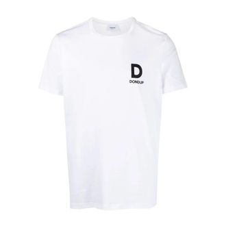 Dondup Rundhals-T-Shirt - - Tops - Herren - Wei&szlig; - L