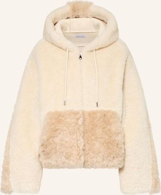Mrs & Hugs Mrs & Hugs Kunstfell-Jacke beige