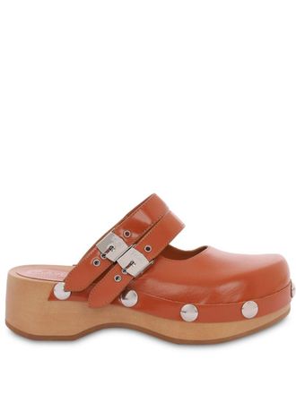 Philosophy di Lorenzo Serafini mules &agrave; double boucle - Marron