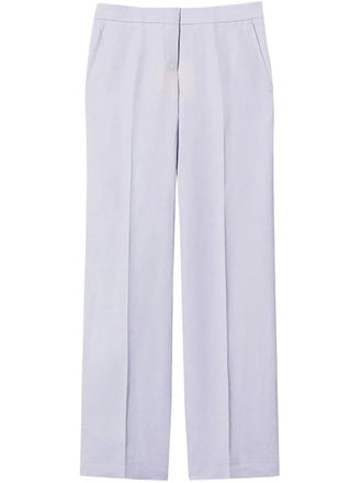 Twin-Set pantalon en lin mélangé - Violet