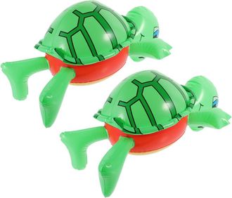 Lurrose 2 St&uuml;ck Aufblasbare Schildkr&ouml;ten Ballons aus PVC Poolspielzeug und Party Deko f&uuml;r Erwachsene