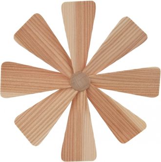 Rudolphs Schatzkiste Ersatzteile Pyramide Fl&uuml;gelrad zu 085/550 f&uuml;r 2mm Achse BxHxT 13x1,3x13cm NEU Holzpyramide Weihnachtspyramide