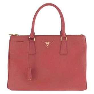 Prada Pre-owned Saffiano Leder Handtasche - - Pre-owned - Damen - Rot - ONE SIZE