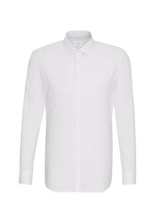 Seidensticker Herren Business-Hemd - Extra Slim Fit - Bügelfrei - Kent-Kragen - Langarm - 100% Baumwolle, Weiß (Weiß 01), 38 EU