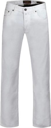 Moorer Homme, Pantalons, Blanc, Taille: W31 Pantalon Pavel