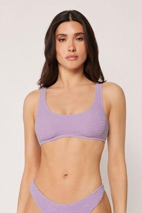 Calzedonia Bustier-bikinioberteil Crinkle Waves Violett