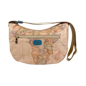 Alviero Martini 1A Classe Femme, Sacs, Beige, Taille: ONE Size Soft Petals Tracolla Media