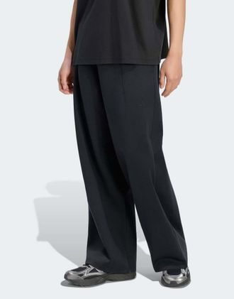adidas Soft lux pantalon droit en maille dhiver noir