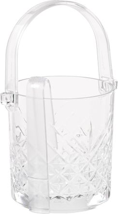 Pasabahce Timeless Eiswürfel 530068 Eiswürfelbehälter Eiswürfeleimer im Kristall-Design, Höhe 13 cm aus Glas