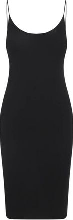 Saint Laurent Cassandre Kleid aus Rippstrick mit offenem R&uuml;cken - - Dresses - Damen - Schwarzk - XL