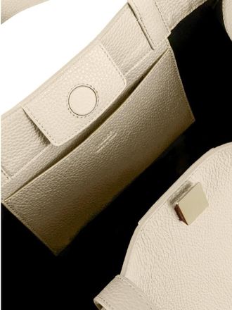 Yuzefi Womens Tote Bag Gyoza Brown Leather Handbags Hand