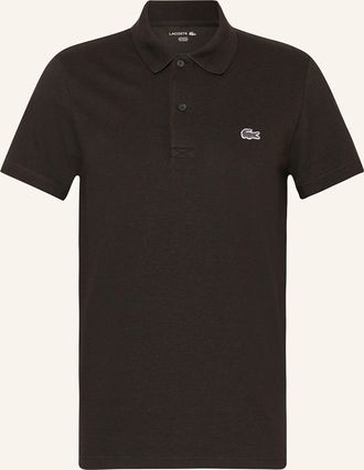 Lacoste Strick-Poloshirt Regular Fit braun