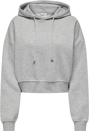 Only Only, Femme, Sweatshirts et sweats &agrave; capuche, Gris, Taille: 36 FR Sweat &agrave; capuche